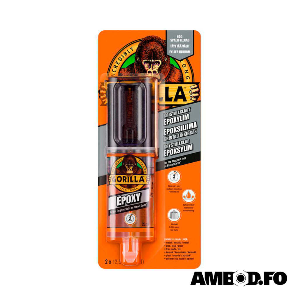 Gorilla epoxylím, 2-komponent – 25 ml.