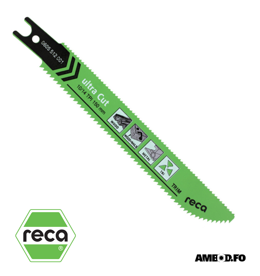 Reca ultra Cut bajonetsagablað 10/14 TPI – 150mm