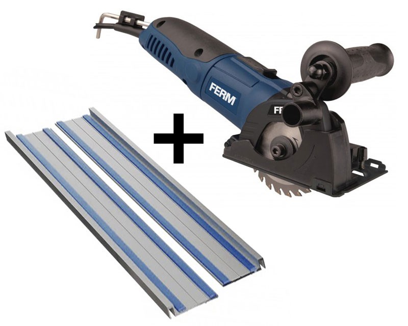 Ferm mini dykk/rundsag við skinnara (CSM1043)