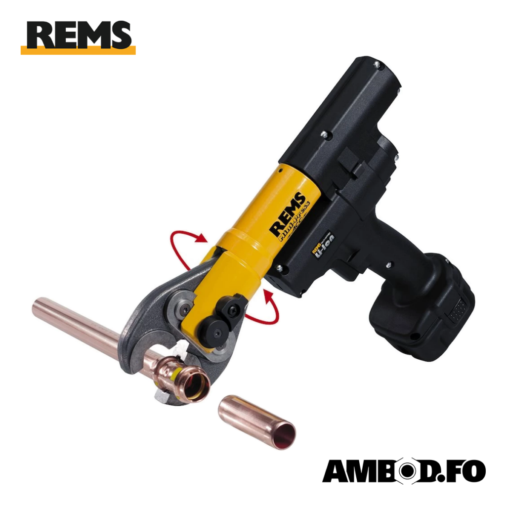 REMS 14V ACC Mini-Press pressuamboð/tong – 14V – Ambod.fo