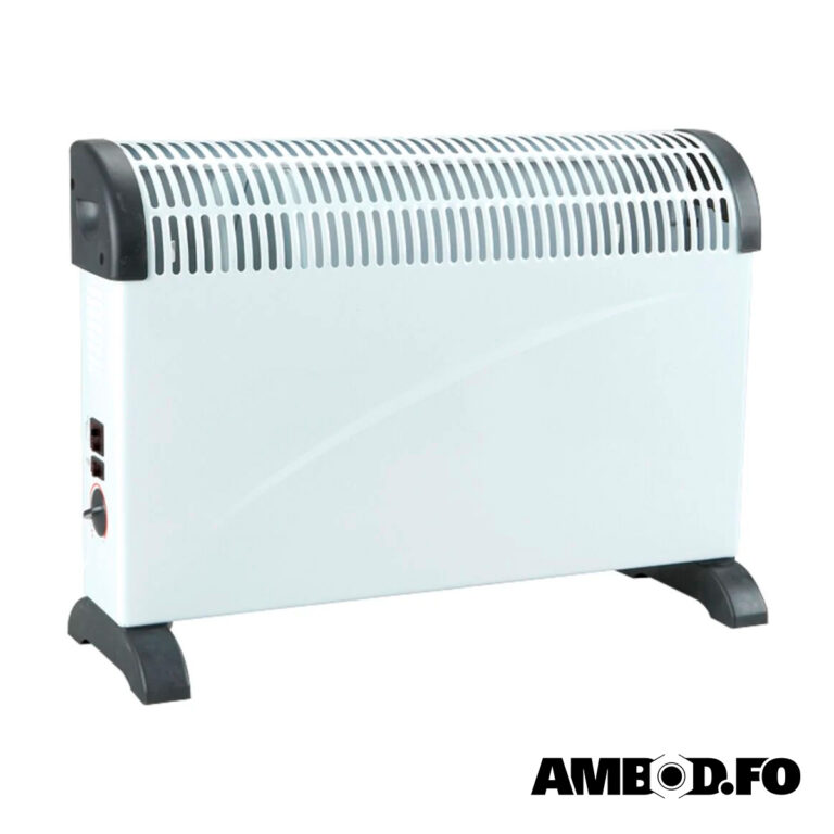 Heatmax el-radiatorur við hitablásara – 2000W – Ambod.fo