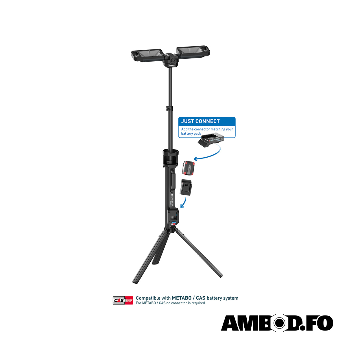 Scangrip Tower 5 connect arbeiðslampa – 5000lumen