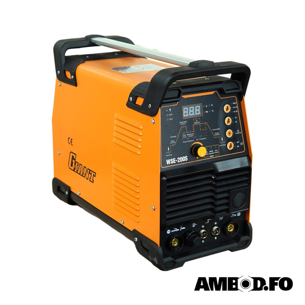 GIANT WSE200S AC/DC TIG sveisitól – 200A – Ambod.fo