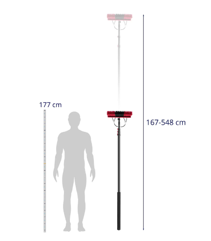 Ulsonix teleskop vaskibust til vindeygu – 1,67 – 5,5m